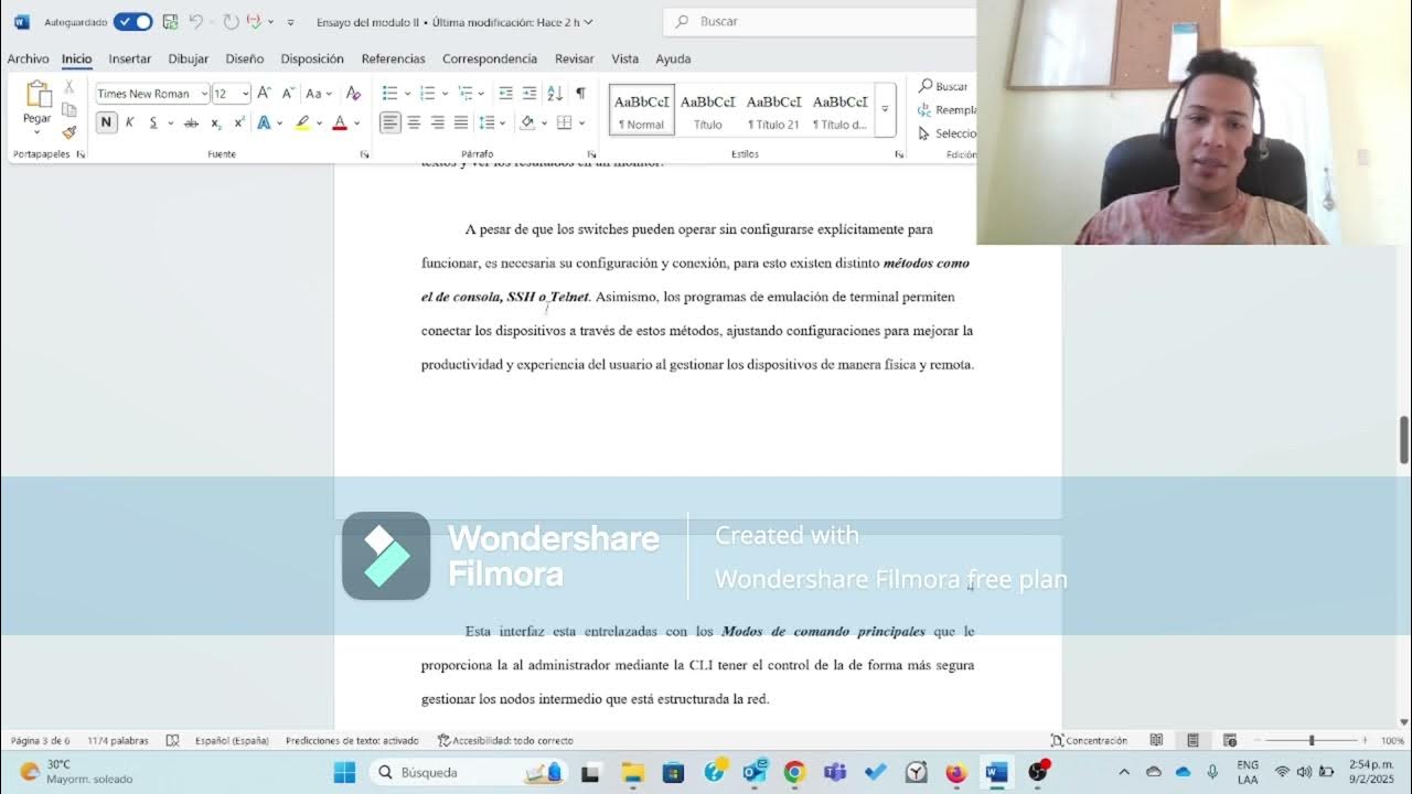 ensayo II Configuración básica de interruptores y terminales - YouTube