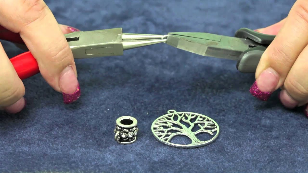 Using Silver Pewter Fancy Large Hole Crystal Bails - YouTube
