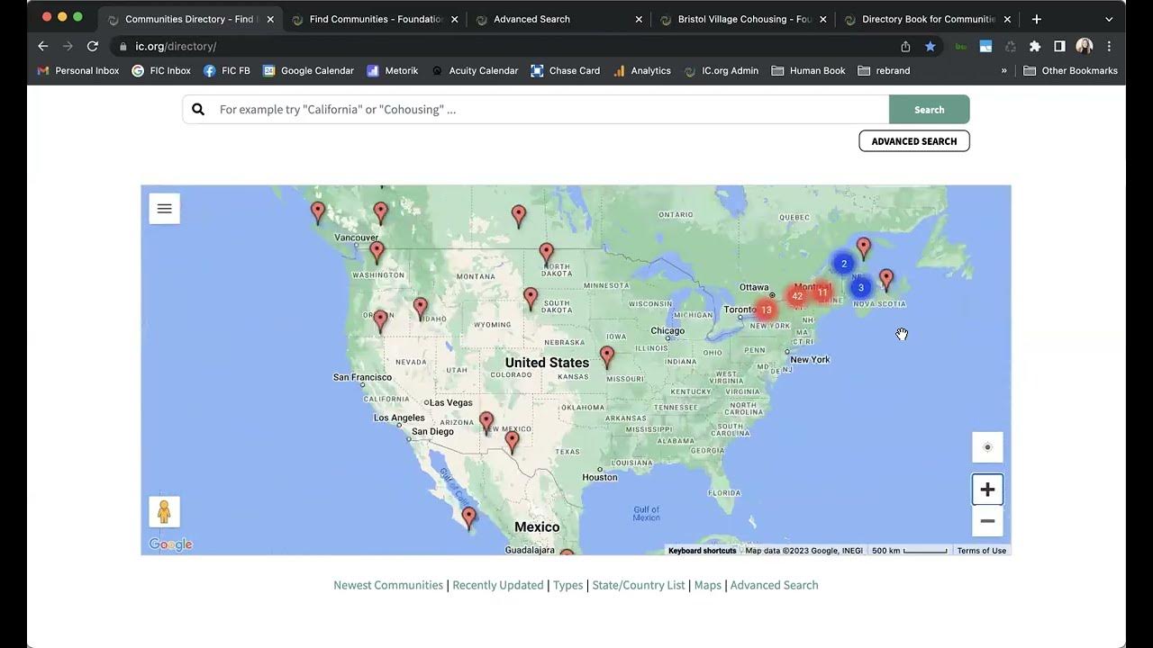 How to use the Communities Directory on ic.org - YouTube