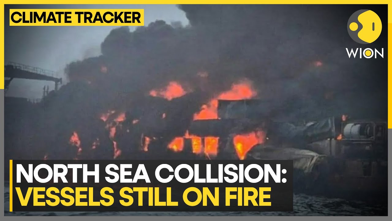 North Sea Collision: Oil Tanker & Cargo Vessel Collide in North Sea ...
