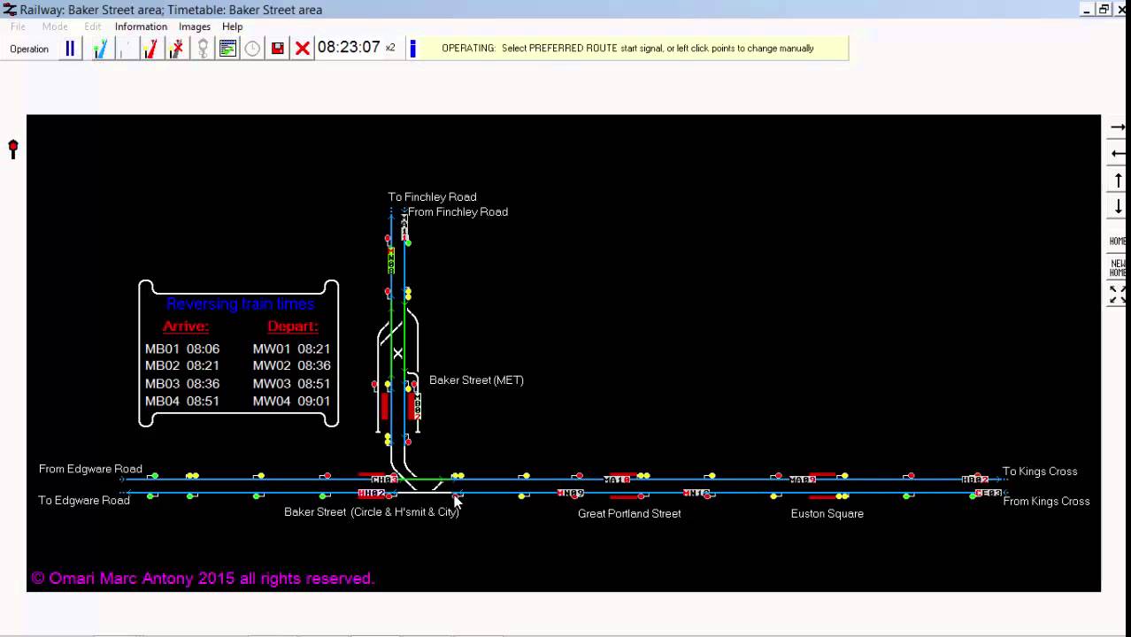 Railway operation simulator Baker Street area full playthrough - YouTube