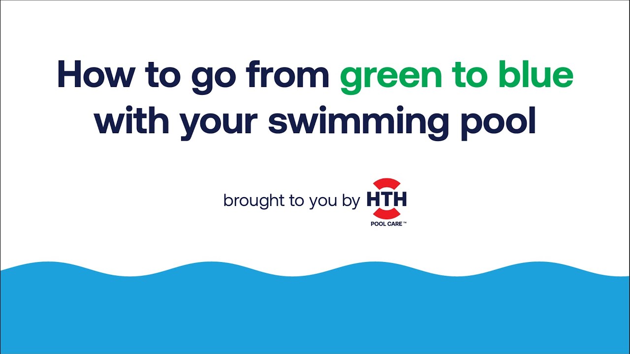 Go from Green to Blue pool water | How to clear up algae fast - YouTube