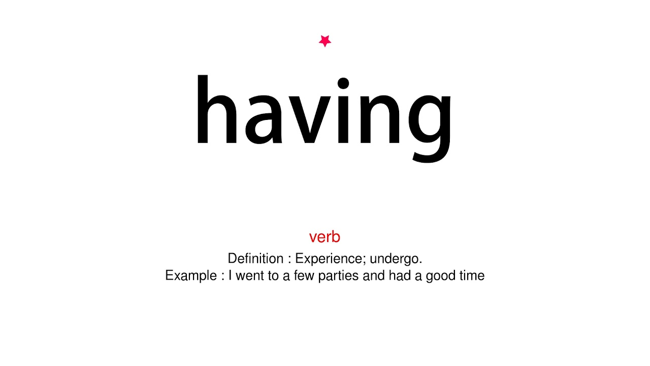 How to pronounce having - Vocab Today - YouTube