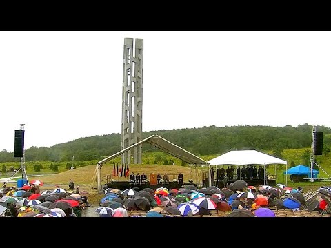 Tower of Voices structure honors 9/11 victims of United Flight 93 - YouTube