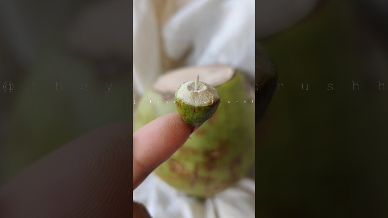 Tender coconut miniature in making #miniature #coconut #foodshorts # ...