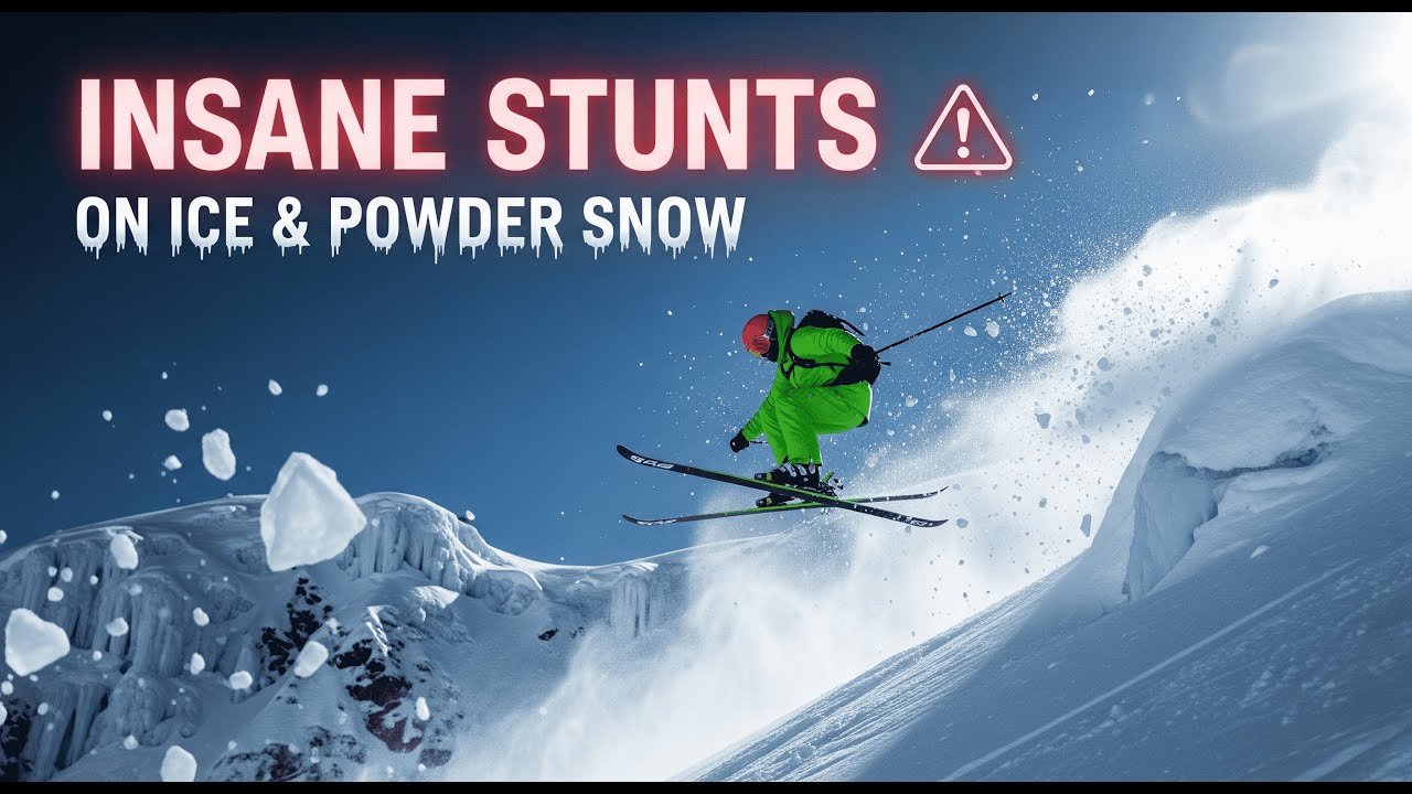 INSANE Ice Skiing Stunts on Powder Snow ⛷️🔥 | Most Dangerous Skiing ...