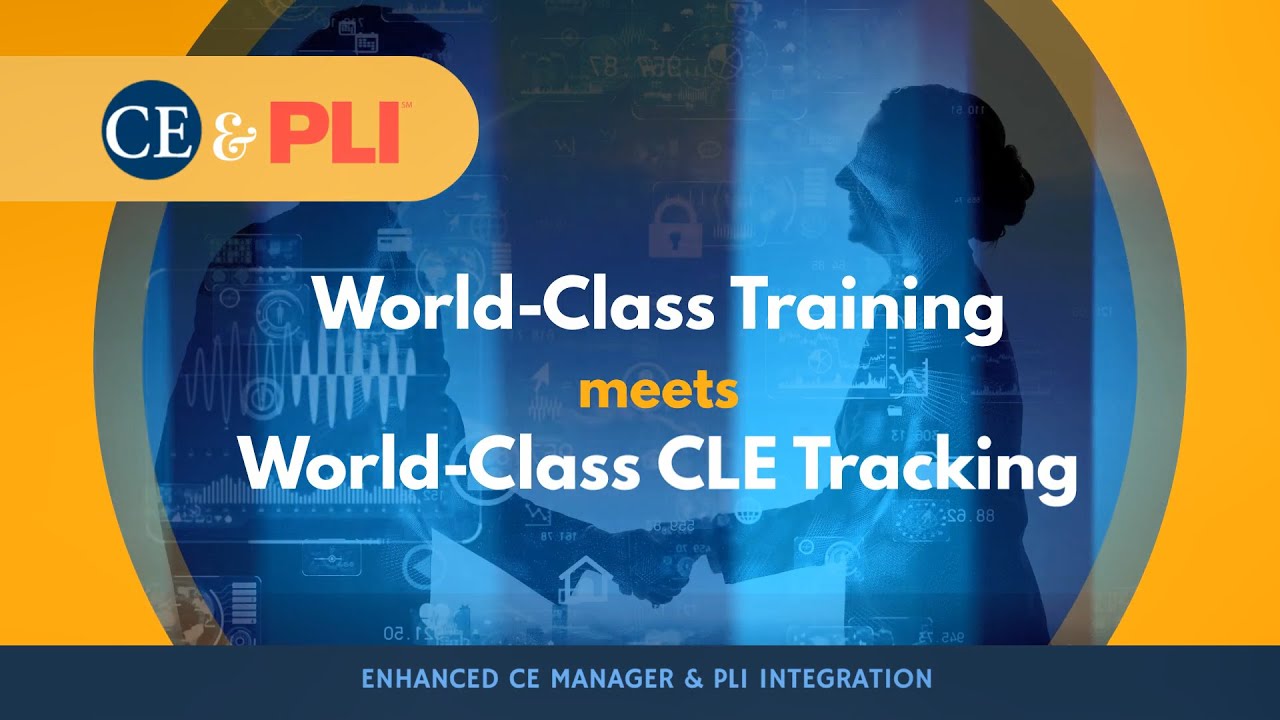 CE Manager and PLI Deliver Your CLE Certificates - YouTube