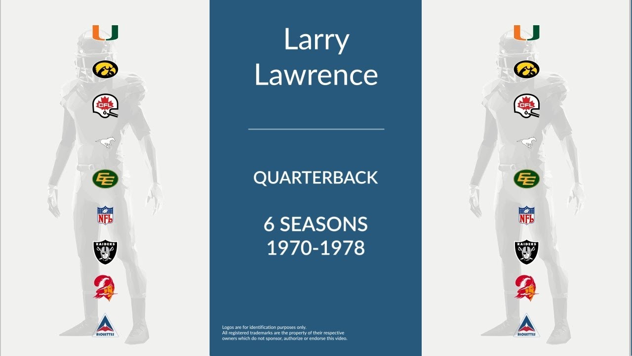Larry Lawrence: Football Quarterback - YouTube