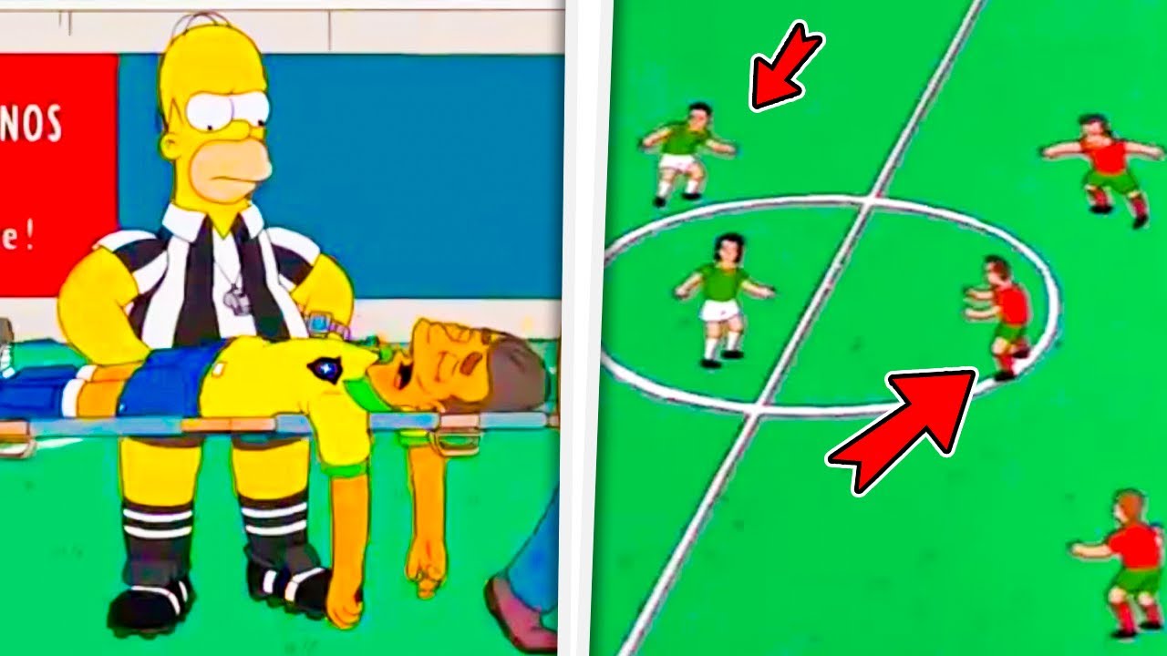 ASÍ LOS SIMPSON PREDIJERON LA IMPACTANTE LESIÓN DE NEYMAR! - YouTube