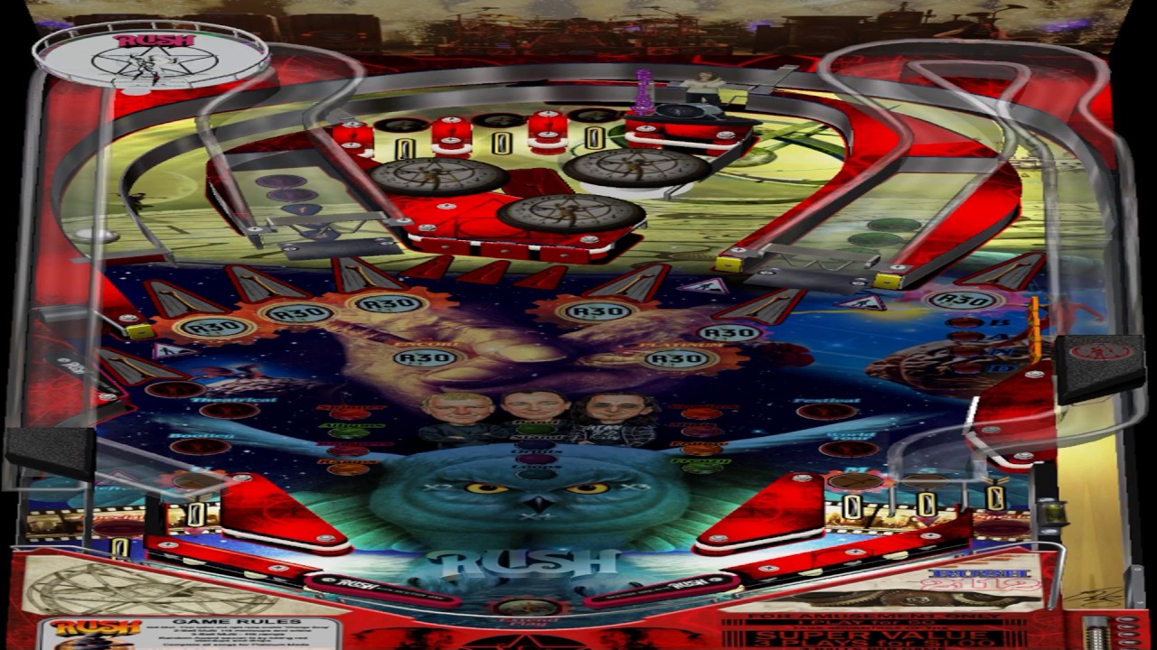 Rush pinball playfield - YouTube