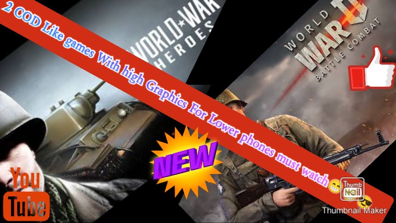 Best Graphics COD like world war Games #Call Of Duty Mobile #War Games ...