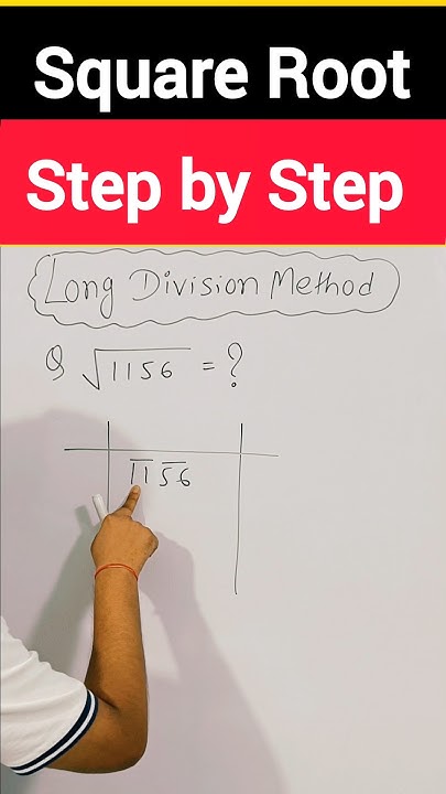 Square root by long division method | Square root step by step | # ...