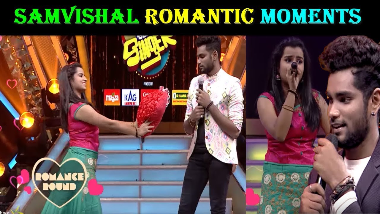 Super singer 7 | Sam vishal Semma cute Romantic performance in Romance ...