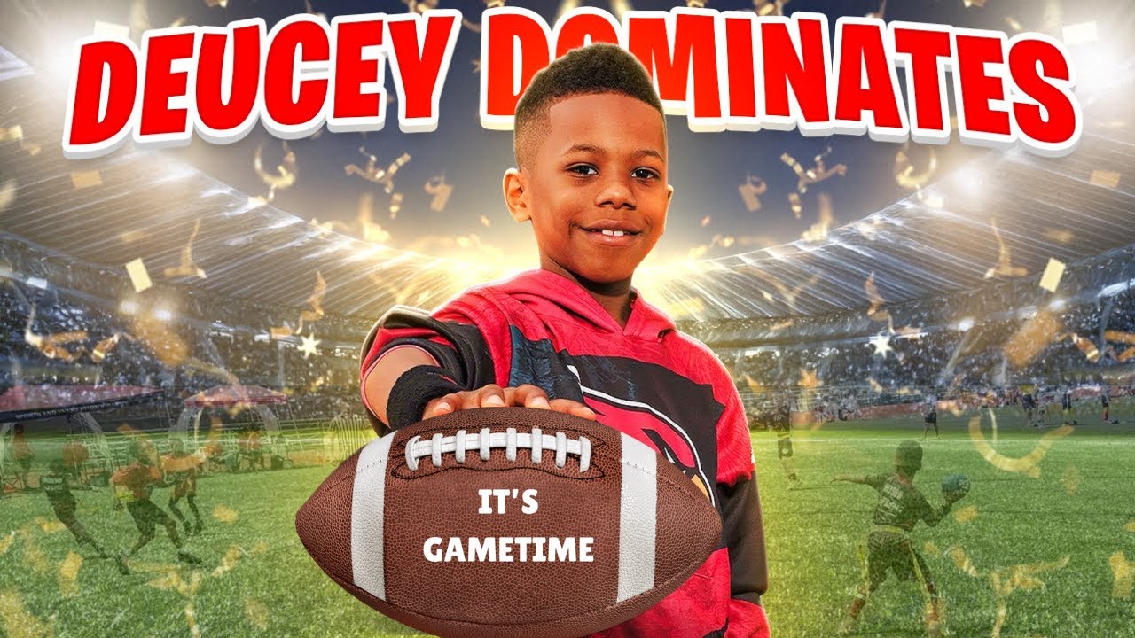 FOOTBALL SENSATION! 7-year-old Scores 4 TOUCHDOWNS in Debut Game! - YouTube
