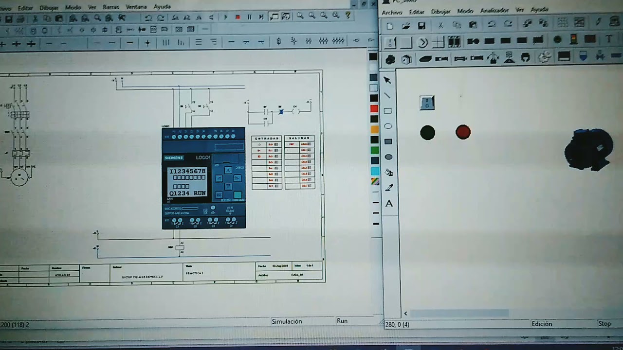 práctica 1 CADE-SIMU PC-SIMU - YouTube
