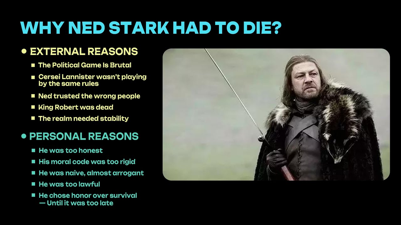 Why Ned Stark Had to Die？| The Fate of Ned Stark | Ned’s ultimate end ...