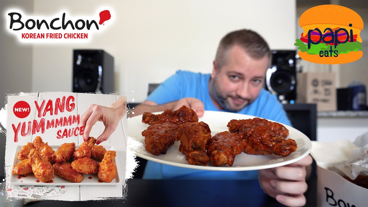 Bonchon NEW Yangnyeom Sauce Chicken Wing Review - YouTube