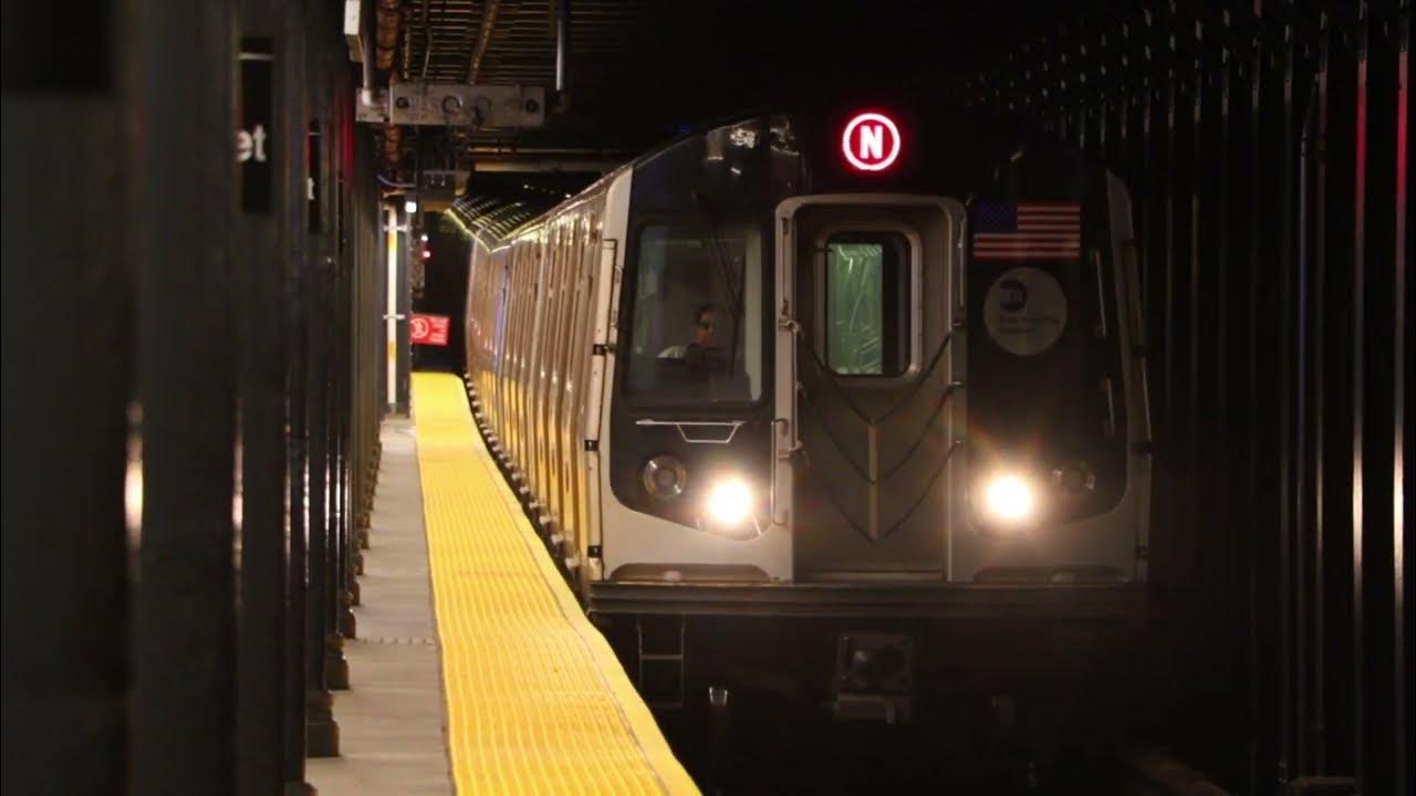 MTA New York City Subway : Ditmars Blvd Bound Siemens R160B N Train @ 53rd Street - YouTube