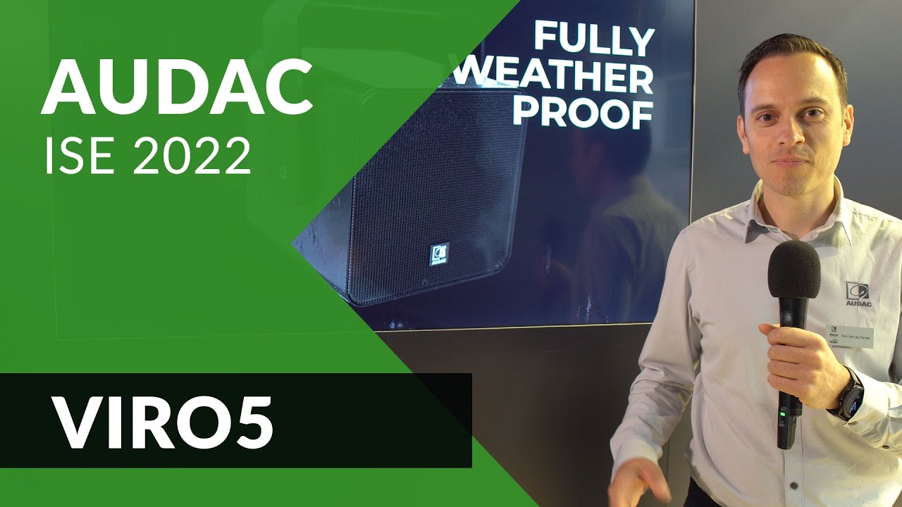 AUDAC VIRO5 - kolumna instalacyjna [ISE'22] - YouTube