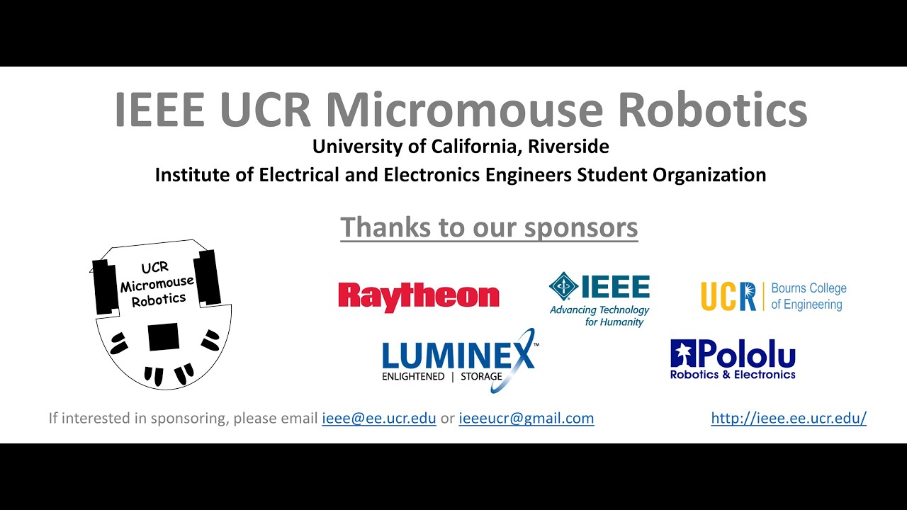IEEE UCR Micromouse Competitions 2015 Compilation - YouTube