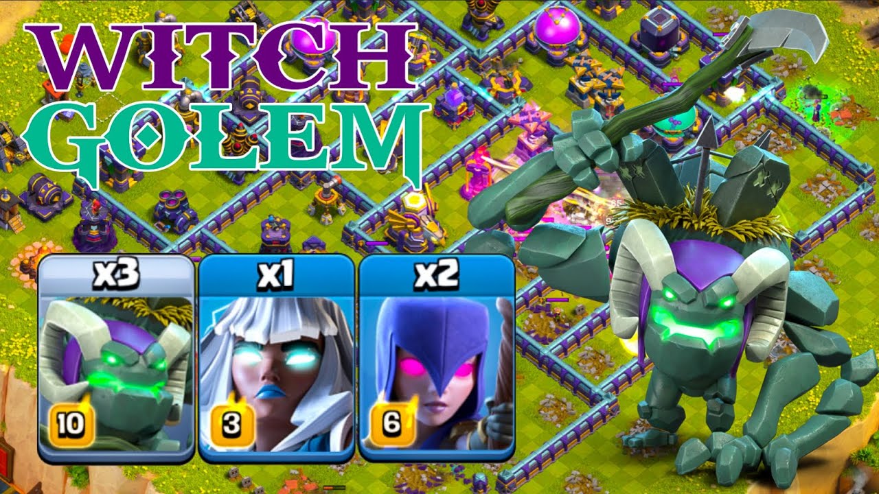 Unleash the Power: TH15's Zap Witch Golem in Legend League! Clash of ...