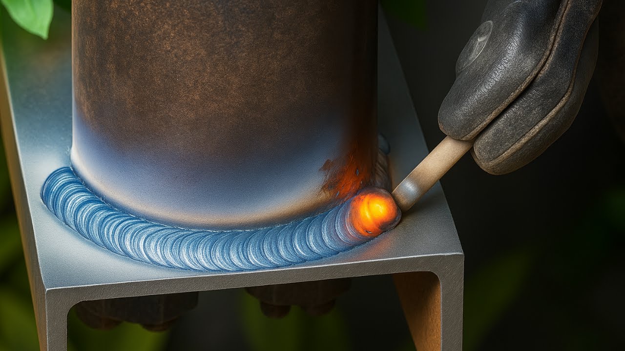 How to Weld a Pipe to Plate Joint Like a Pro - YouTube