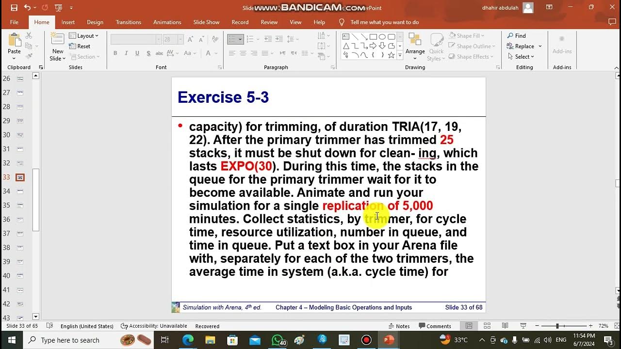 Simulation with Arena Exercise 5 3 - YouTube