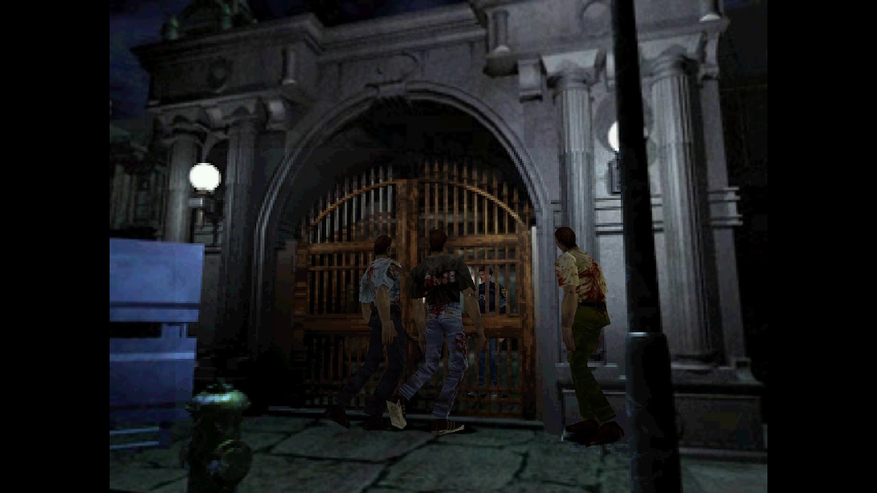 Resident Evil 2 main door police station raccoon city / Puerta ...