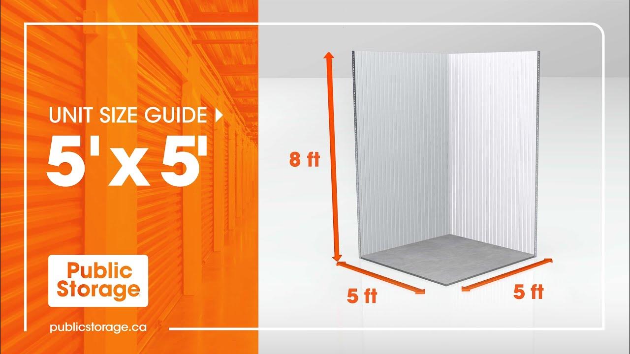 what-can-you-fit-in-a-5x5-storage-unit-public-storage-canada-youtube