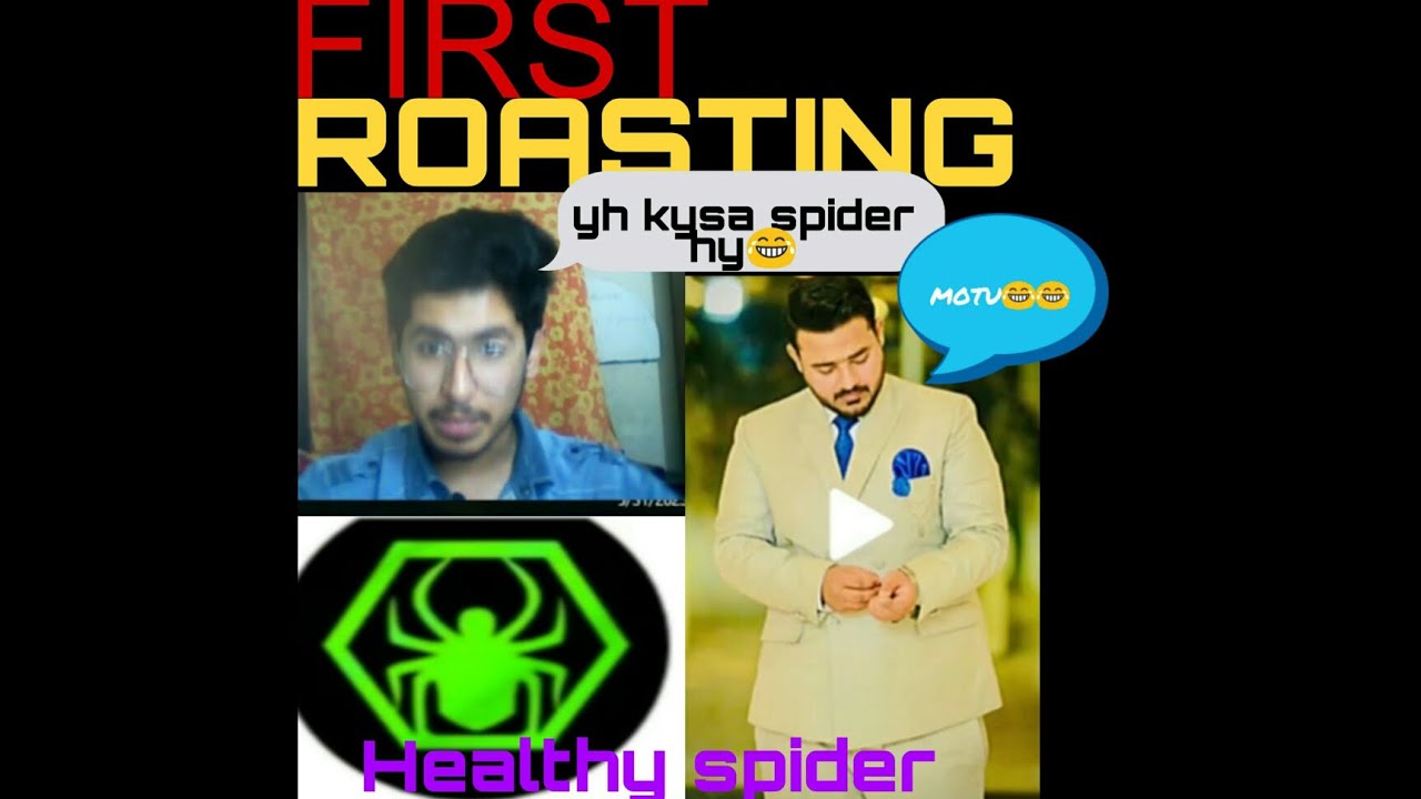 First roast on spider || just for fun || khoufgaming #youtube #roasting ...