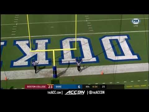 Danny Longman 29 yard FG BC vs Duke Clip - YouTube