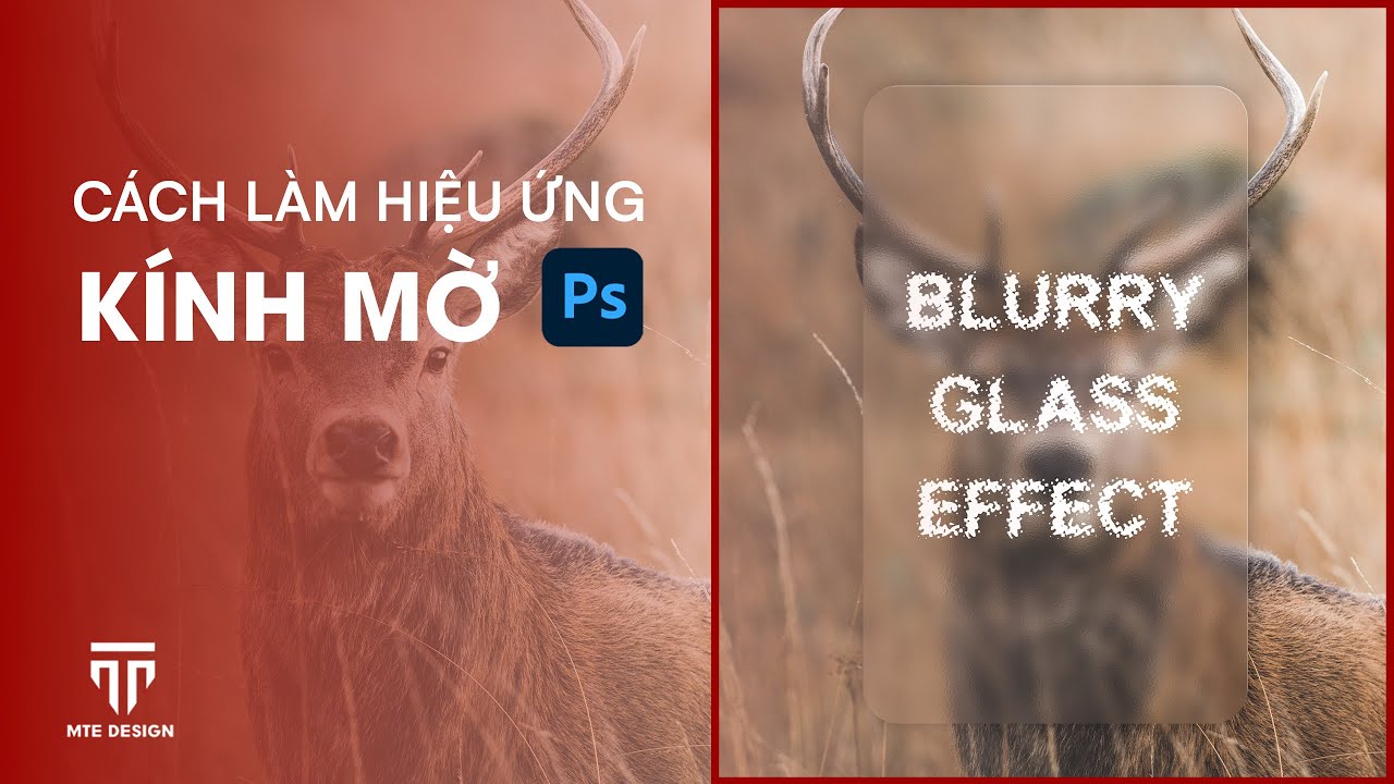 Cách làm HIỆU ỨNG KÍNH MỜ trong PHOTOSHOP - Blurry Glass Effect ...
