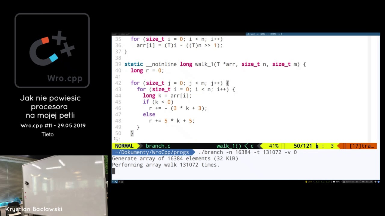 Wro.cpp #11: Krystian Bacławski "Jak nie powiesić procesora na mojej pętli" - YouTube