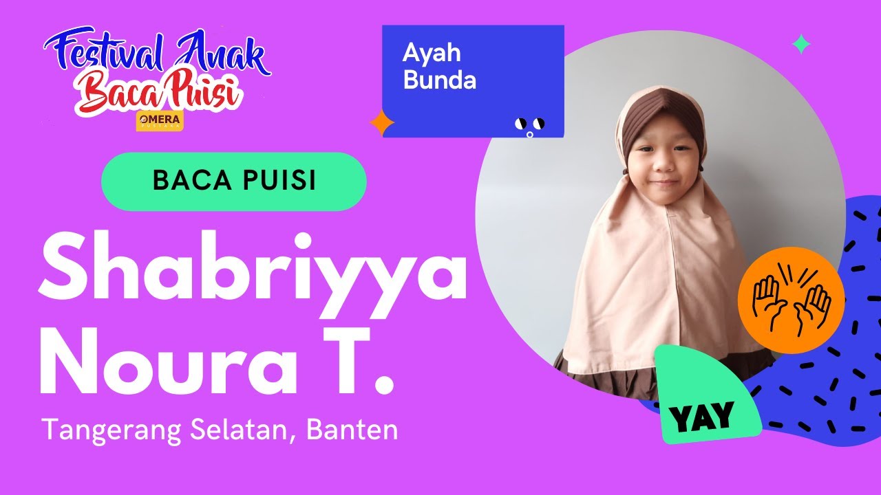 Ayah Bunda - Mai (dibacakan oleh Shabriyya Noura Tahir) - YouTube