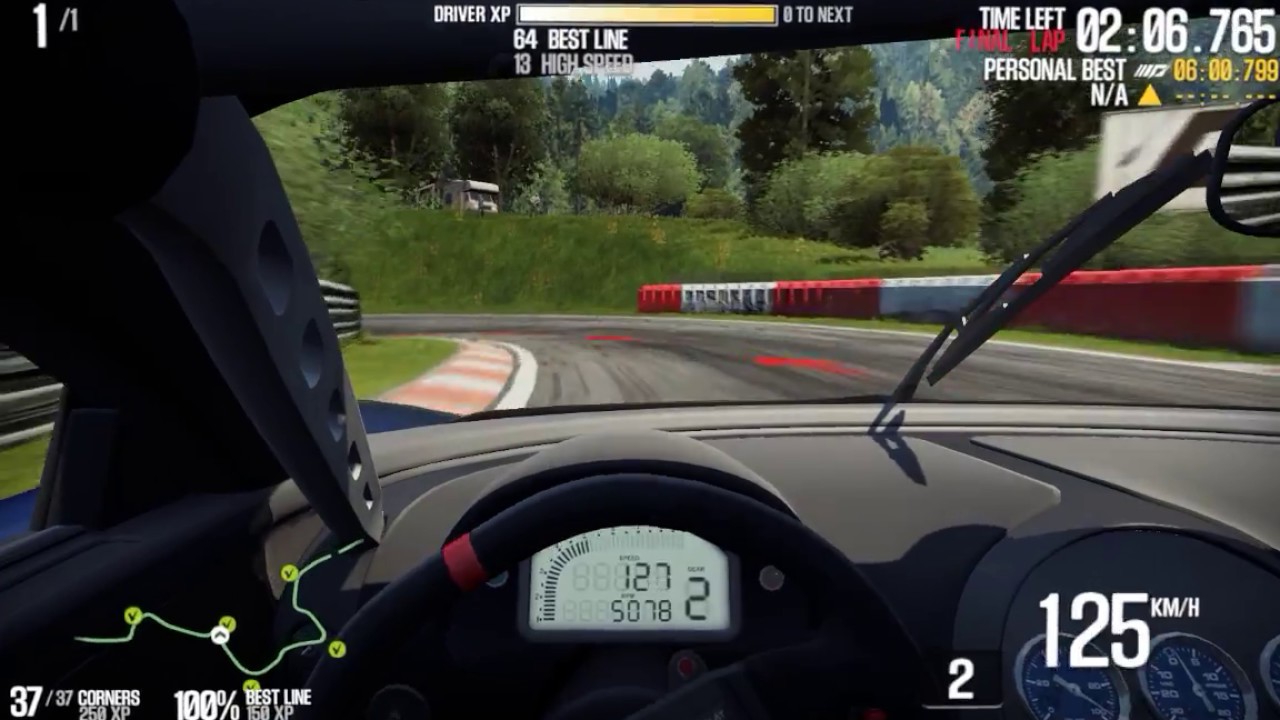 Shift 2 Unleashed time attack Bugatti Veyron 05:54:977 (no mods) - YouTube