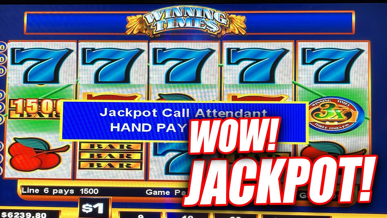 OLD SLOT MACHINE PAYS MASSIVE JACKPOT! ★ WINNING TIMES ★ - YouTube