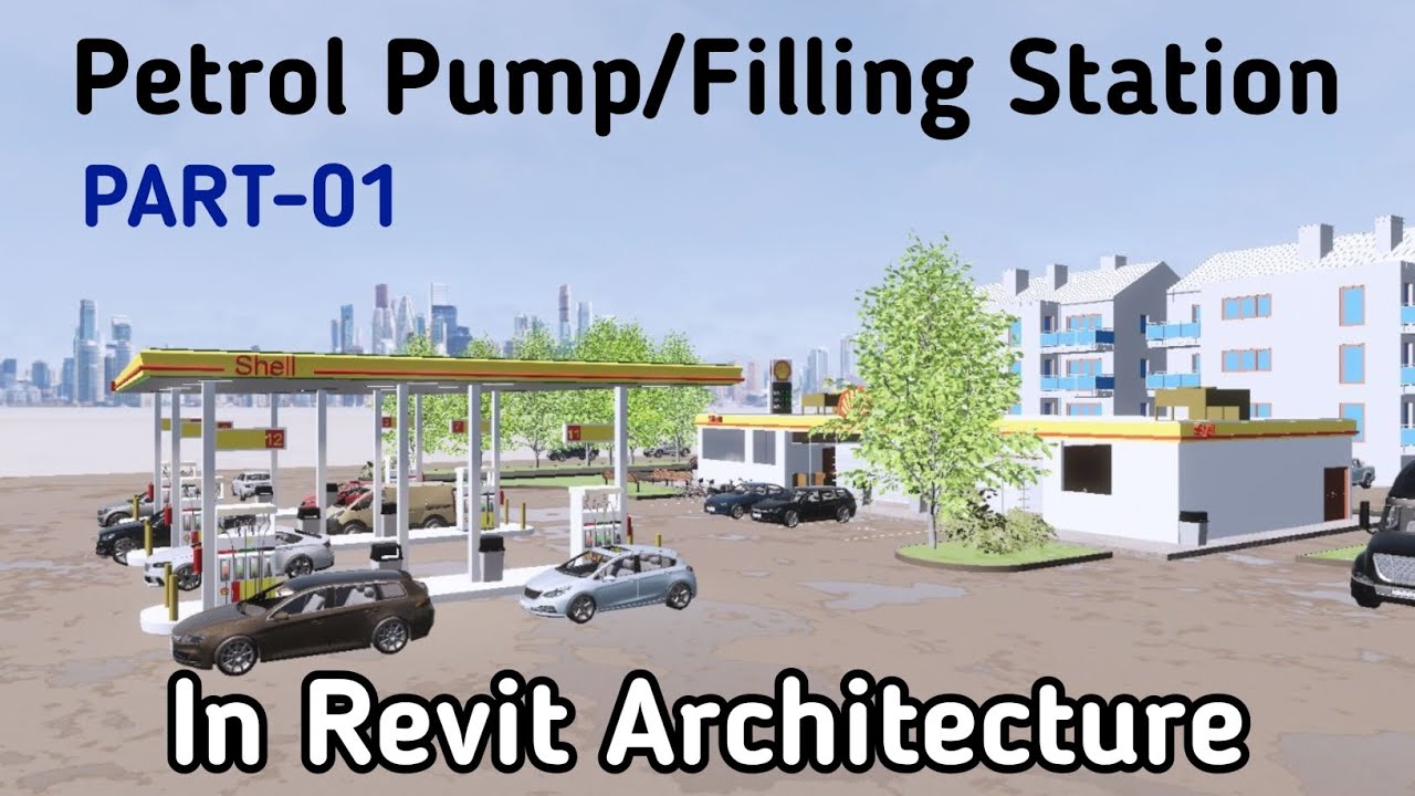 Shell Petrol Station | GAS Filling Station | Fuel Station in Revit ...