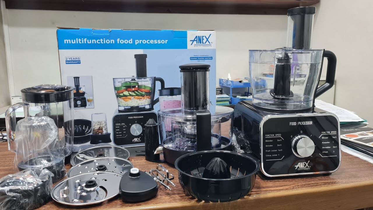 ANEX Food Processor Price in Pakistan | Unboxing & Review Model AG-3157 ...