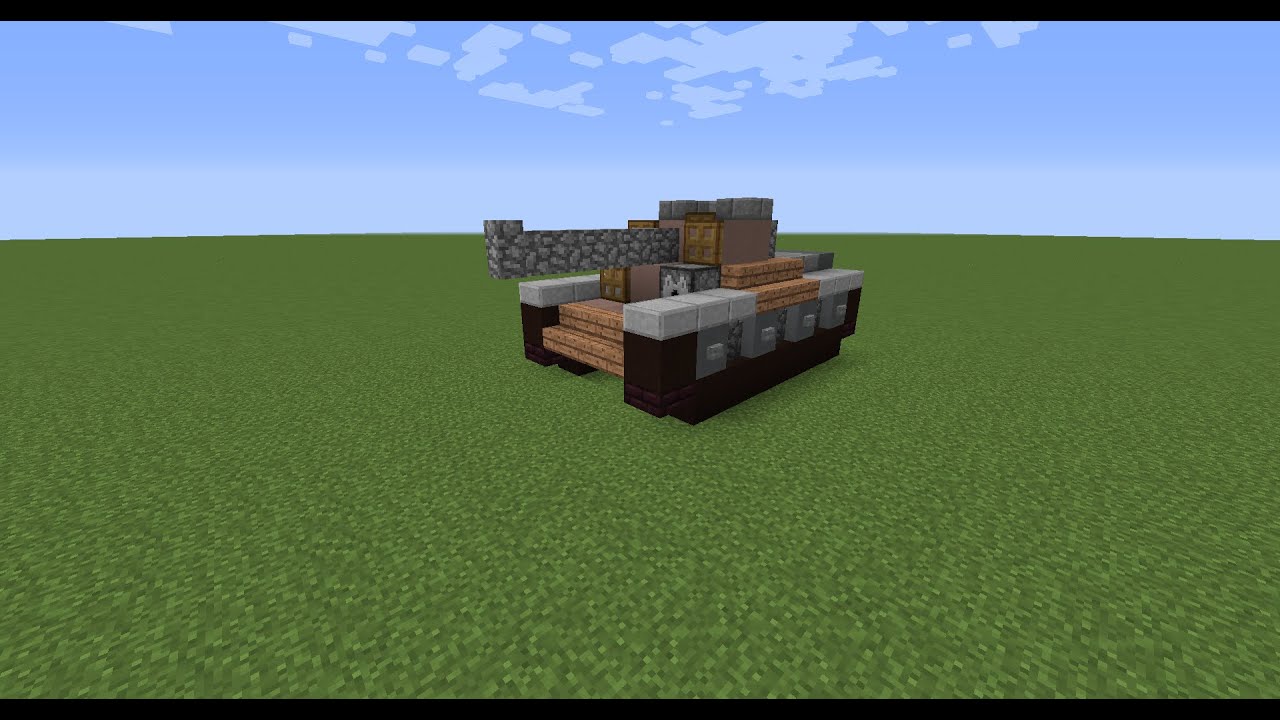 Машины в minecraft - Танк Cromwell - YouTube