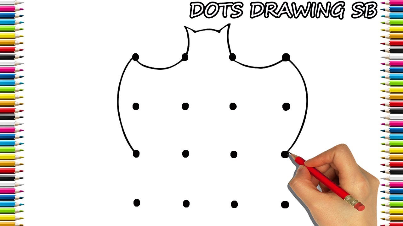 How To Draw Batman 🦇 from 4x4 dots Easy | Draw tricks Batman Easy ...