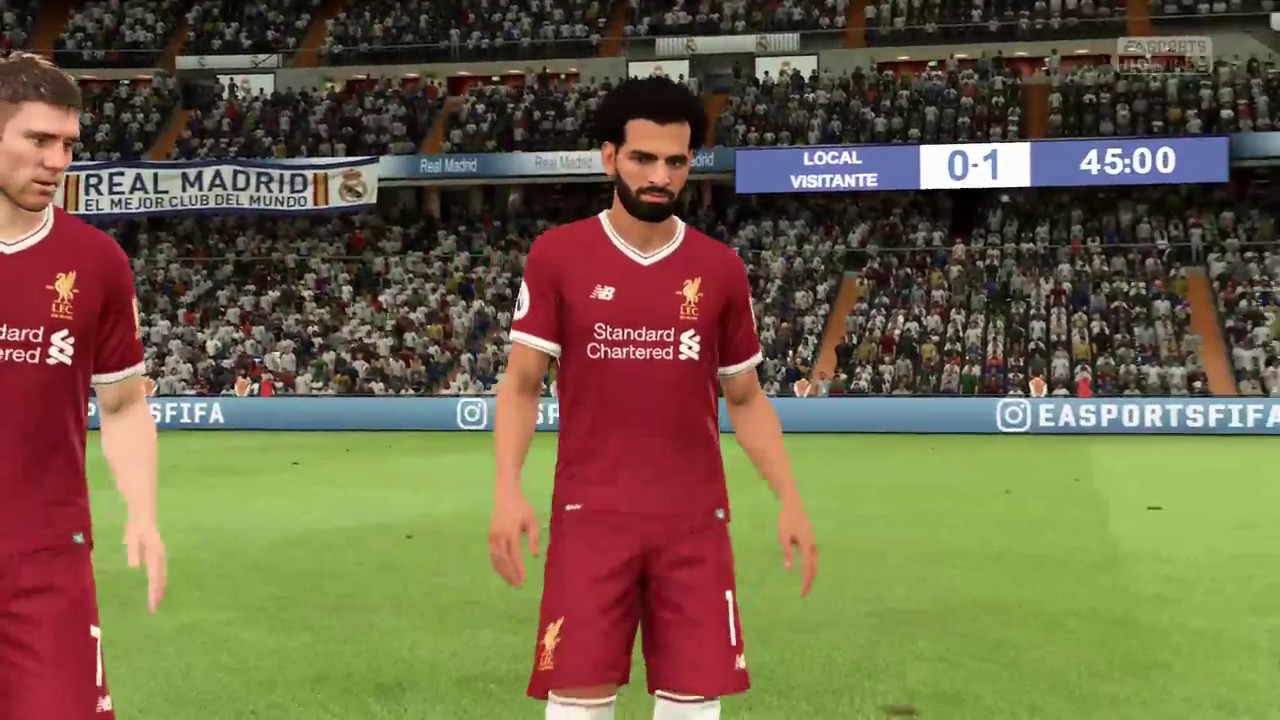 REAL MADRID VS LIVERPOOL | FIFA 18(FULL GAMEPLAY) [PS4 PRO] - YouTube