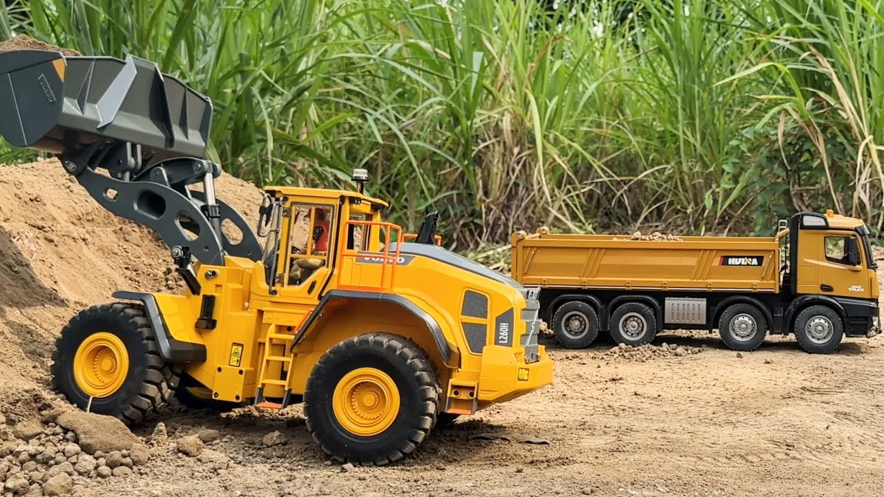 Awesome RC Construction - RC Wheel Loader Volvo L260H, Dump truck Huina ...