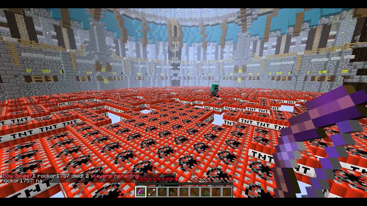 Minecraft: Tnt bow spleef part 2 - YouTube