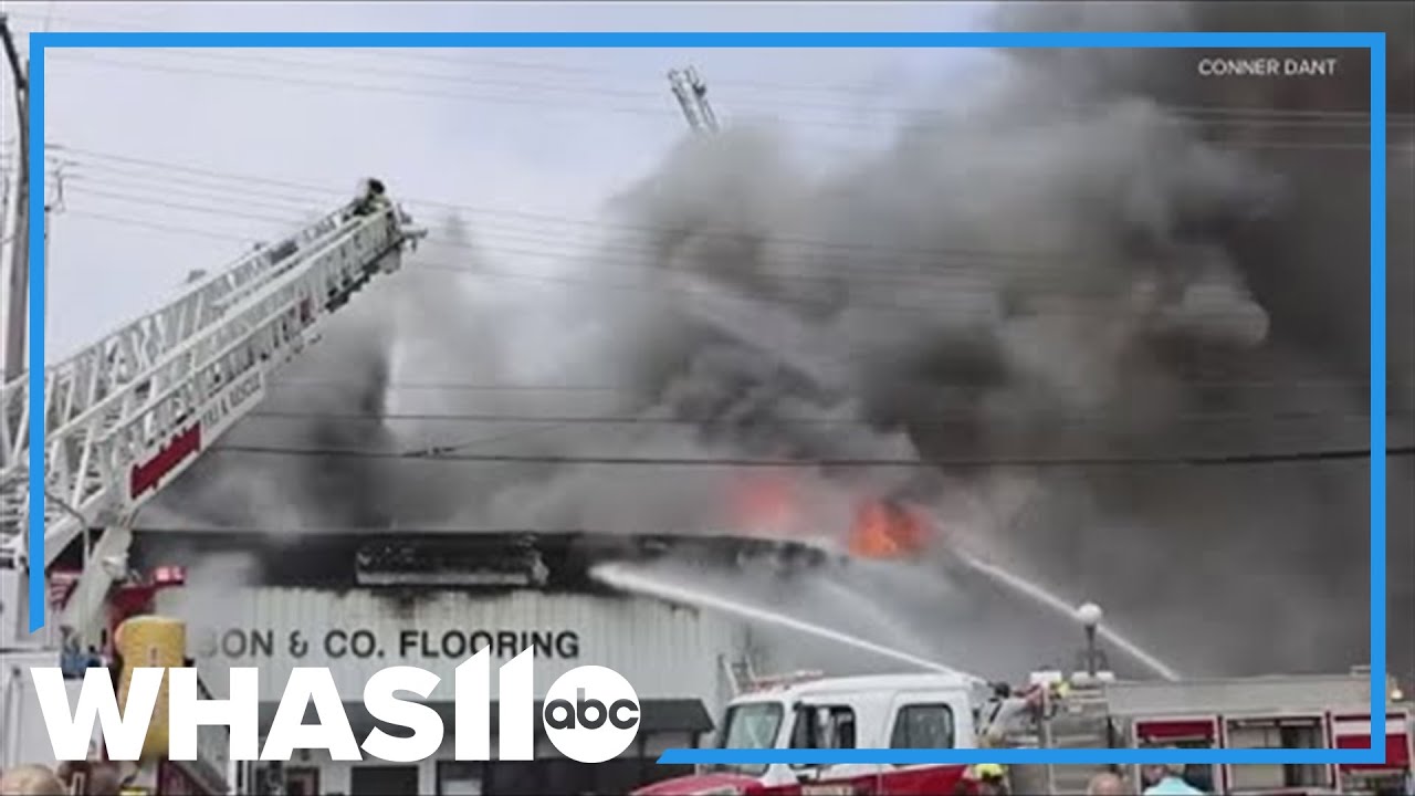 Authorities respond to massive fire at Henry County business - YouTube