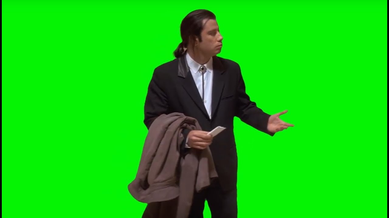 Confused Travolta Meme Green Screen (Confused Man In A Suit) - YouTube