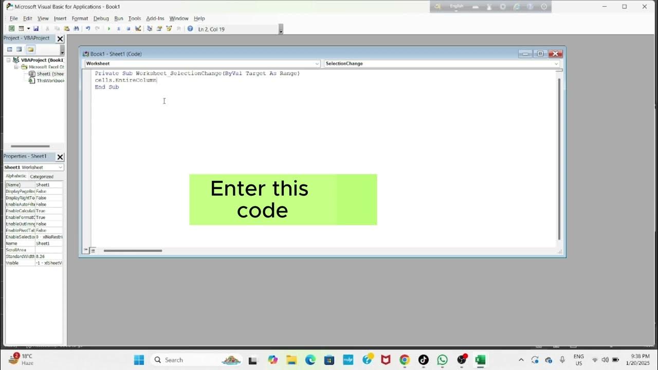 How to automatically fit columns to the size of the data using this simple VBA tip. class05|2025 ...