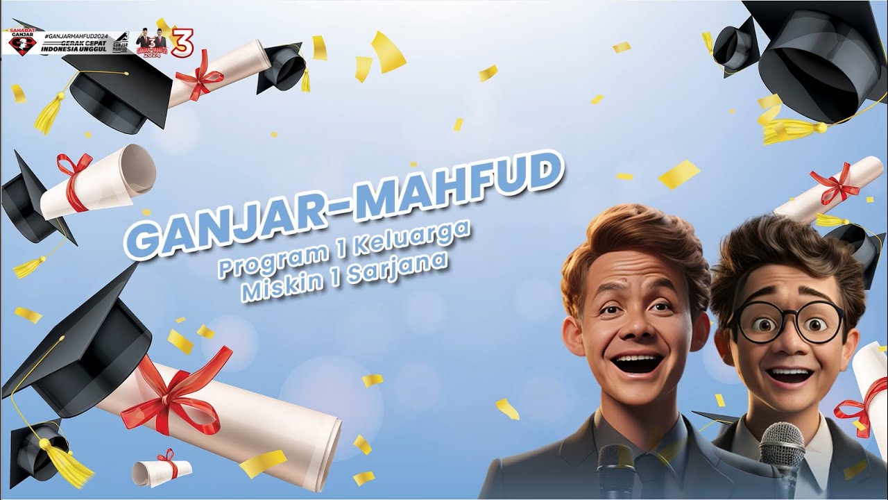 GANJAR MAHFUD PROGRAM 1 KELUARGA MISKIN 1 SARJANA - YouTube
