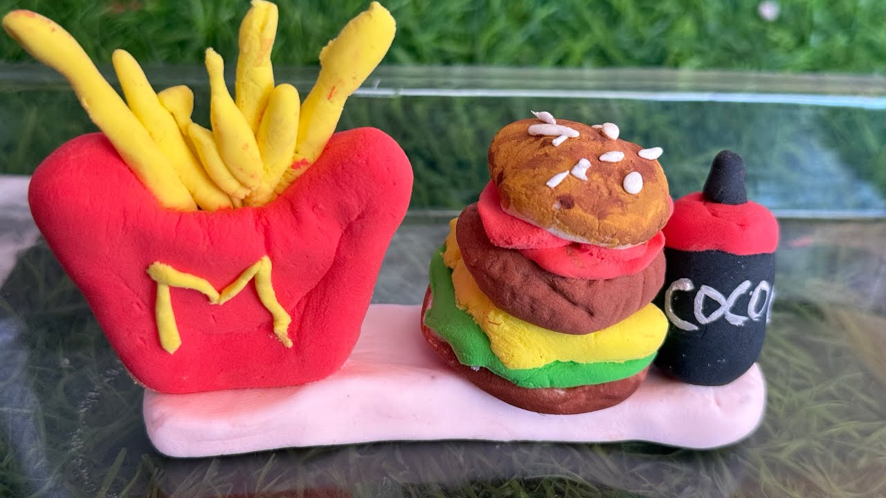 Polymer Clay # McDonald’s # Burger # Frenchfries # Coke # Craft ...