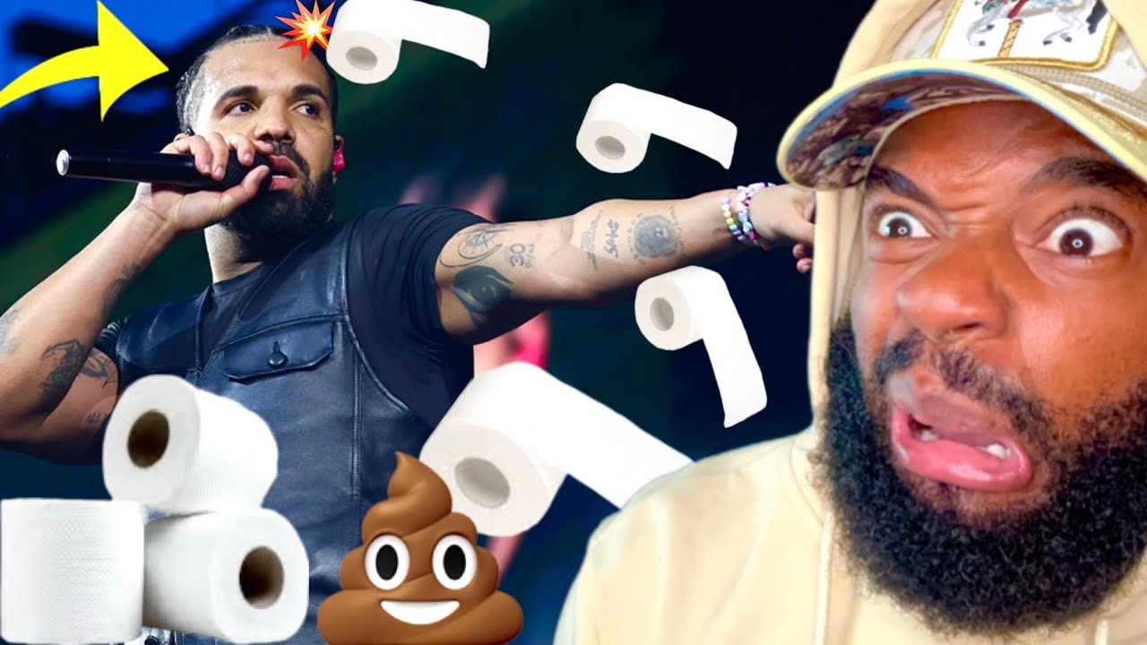 💀 HE’S FINISHED! Drake Gets HIT with Toilet Paper Mid-Show — Crowd Was ...