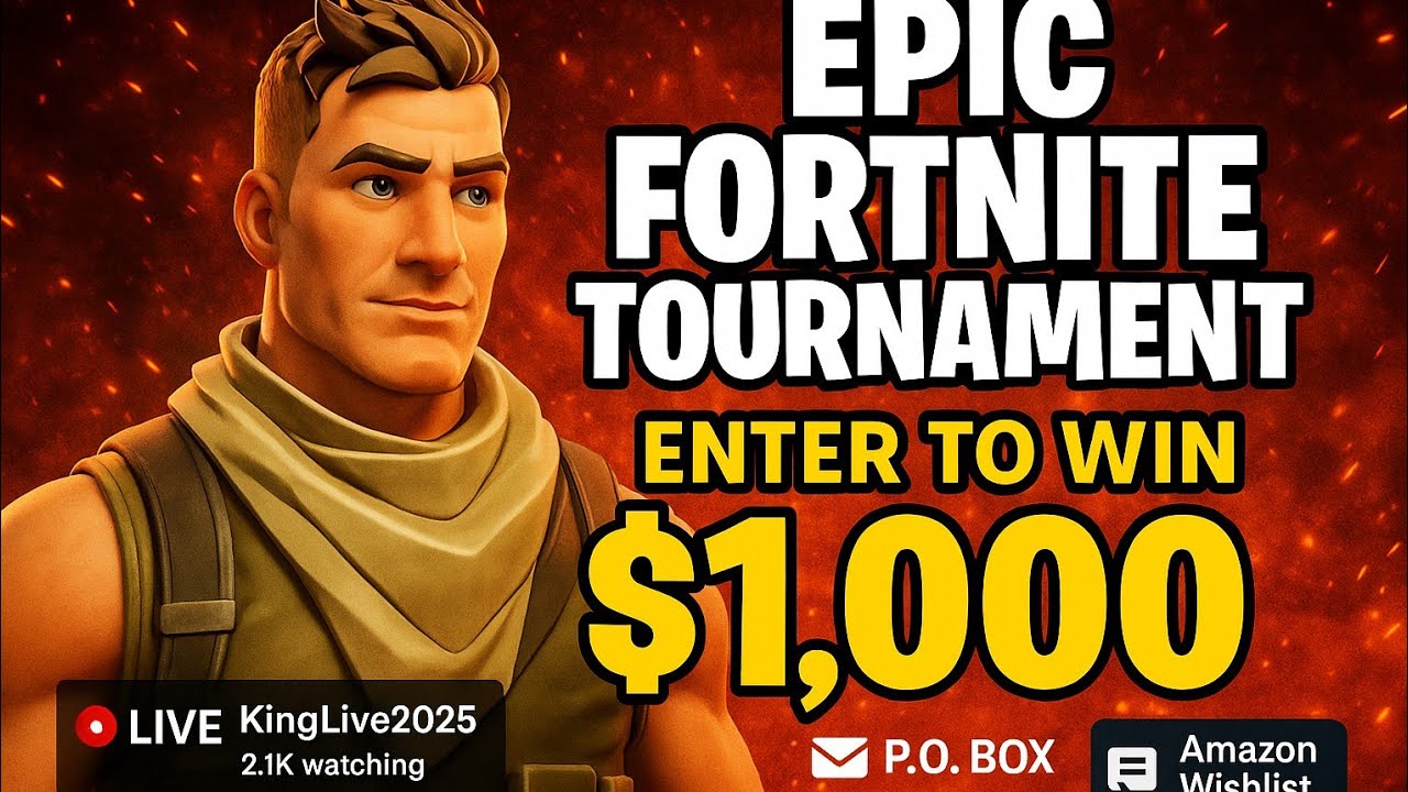 🔥 LIVE: $1,000 Fortnite Showdown! ENTER to WIN | Epic game talk. 🎮🚨 - YouTube
